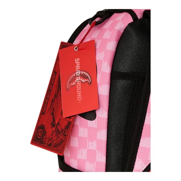 Sprayground | Bags | Sprayground Pink And Black Drip Check Dlxsv ...